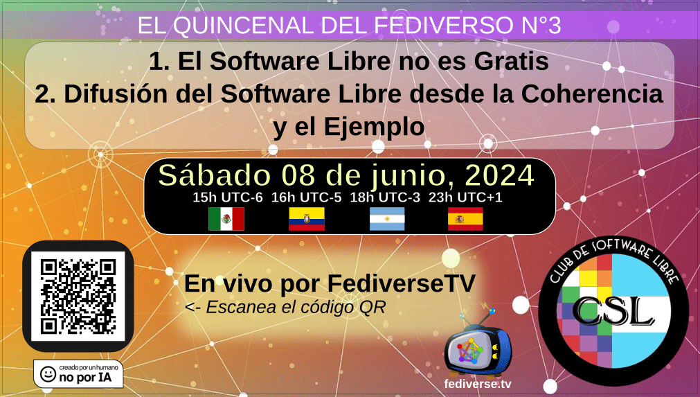 QUINCENAL DEL FEDIVERSO Nº 3 - Club de Software Libre
